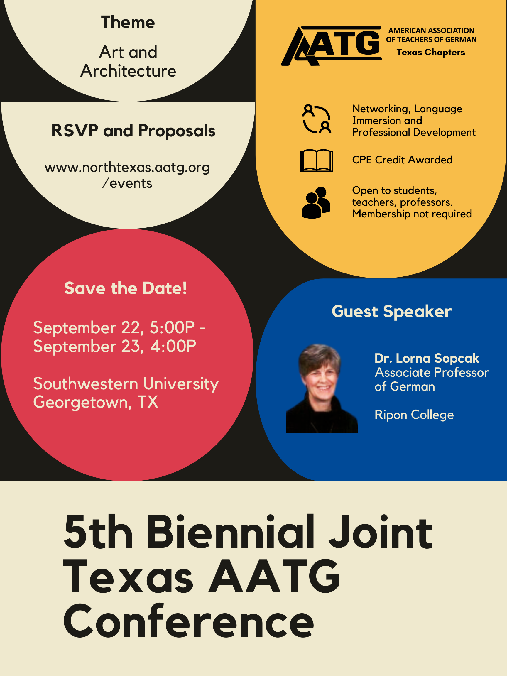 5th Biennial Joint Texas AATG Conference | AATG North Texas Chapter